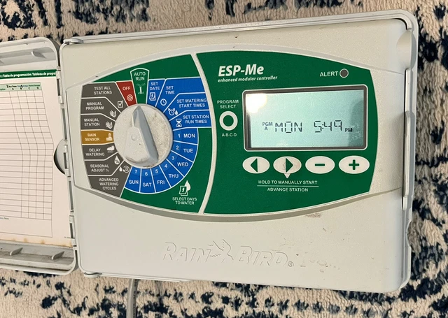 RAIN BIRD ESP-ME Sprinkler Controller Panel 7 Zone Expandable to 13 ...
