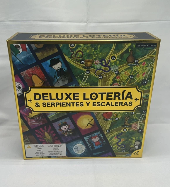 DELUXE LOTERIA & Serpientes Y Escaleras Traditional Mexican Board Game ...