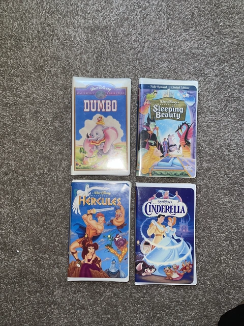 DISNEY VHS TAPE Lot Cinderella Dumbo Sleeping Beauty Hercules $21.47 ...
