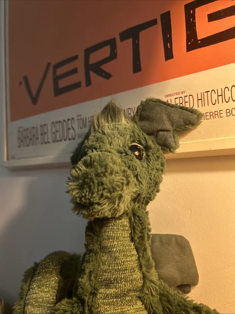 JELLYCAT SPARKS DRAGON Green Retired Rare Plush Toy Retired Collectors ...