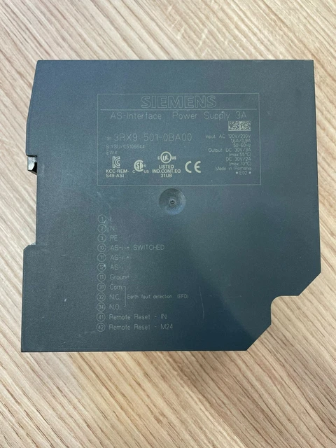 SIEMENS SIMATIC S7 ASI Power Supply,3RX9 501-0BA00 $63.26 - PicClick