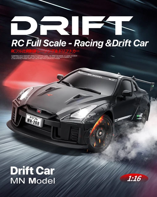 MN MODEL 2.4GHZ 1/16 MN268 RC Drift Car 20KM/H Rear-wheel Drive with ...
