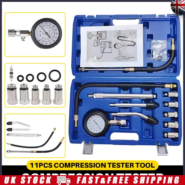DIESEL ENGINE CYLINDER Pressure Compression Test Tester Kit TDI CDI Car ...