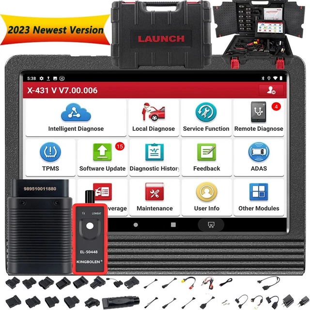 LAUNCH X431 PRO 5 V+ Car OBD2 Scanner Diagnostic Tool Key Programming ...
