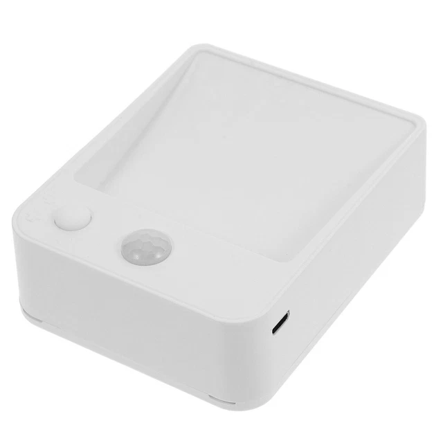 SQUARE SHAPED MOTION-SENSING Cordless Battery Powered LED Night Light ...
