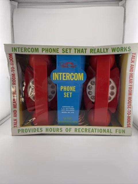 VINTAGE INTERCOM PHONE Set Handi-Craft Battery Operated Original ...