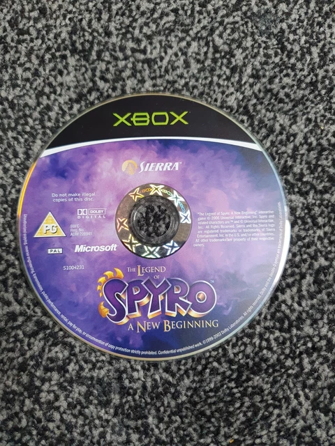 THE LEGEND OF Spyro A New Beginning Microsoft Xbox Game Disc Only £5.49 ...