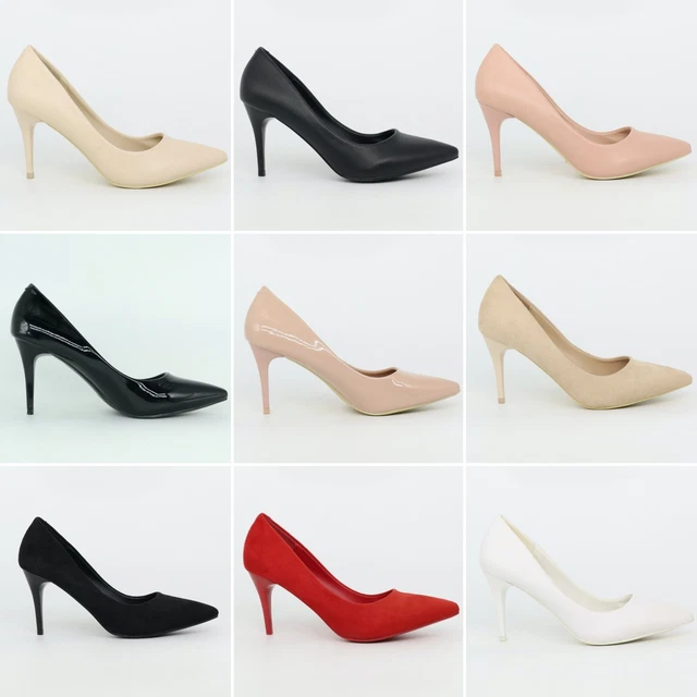 WOMENS LADIES OFFICE Smart Work Party High Heel Stiletto Point Court ...