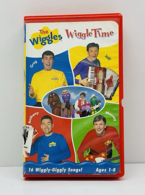 THE WIGGLES WIGGLE Time VHS 2000 Red Clam Shell Greg Jeff Anthony ...