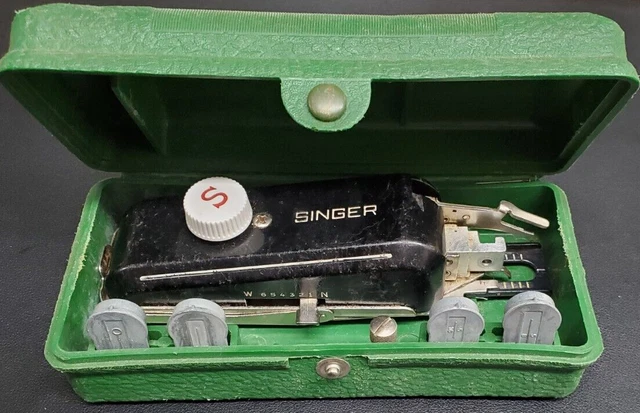 SINGER SEWING MACHINE Button Hole Attachment VINTAGE Hand Held with ...