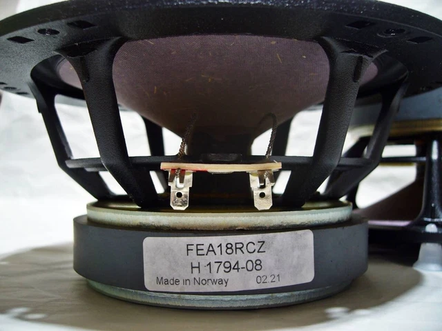 SEAS PRESTIGE FEA18RCZ 6.5" Full-Range Speaker Driver Pair Unused ...