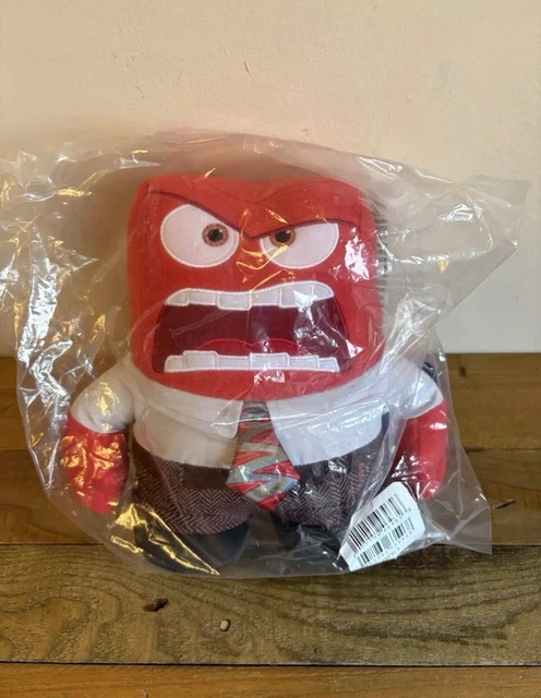 DISNEY STORE OFFICIAL Pixar Inside Out Plush Anger Teddy Soft Toy £25. ...