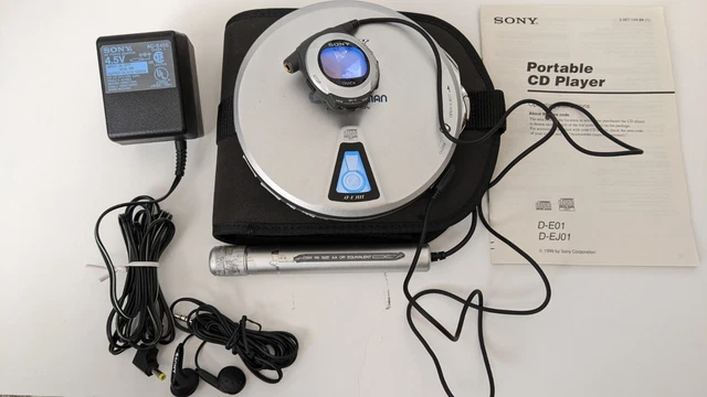 SONY D-EJ01 RARE 20th Anniversary CD Walkman discman - Tested & Working ...
