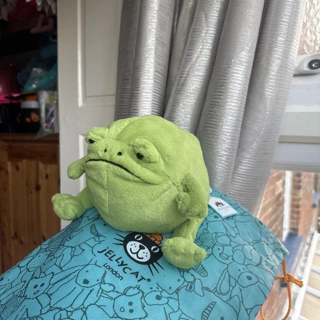 JELLYCAT RICKY RAIN Frog & Dust Bag £37.10 - PicClick UK