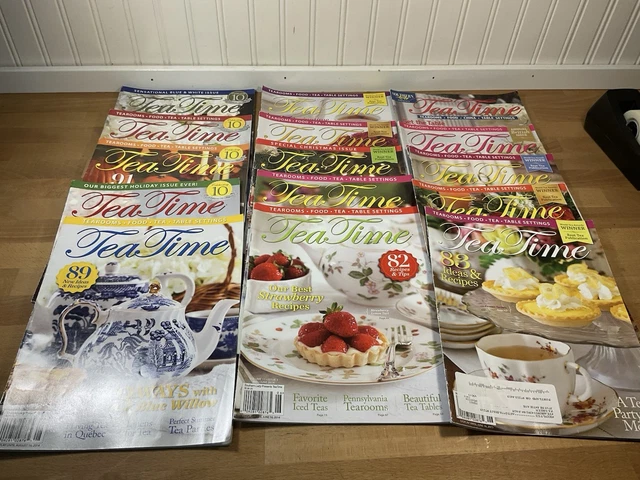 LOT OF 13 Back Issues Tea Time Magazine 2009 - 2021 Includes 1 Annual ...