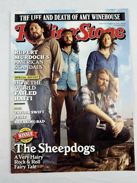 ROLLING STONE MAGAZINE Sheepdogs Amy Winehouse Haiti Rupert Murdoch ...