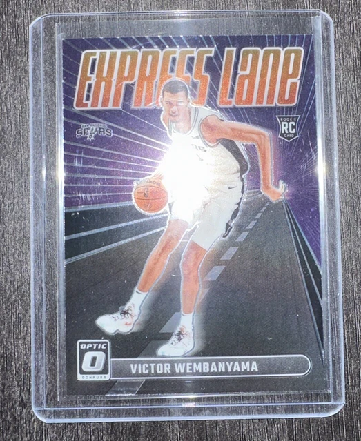 VICTOR WEMBANYAMA 2024 Donruss Optic Express Lane Insert Base Rookie RC ...