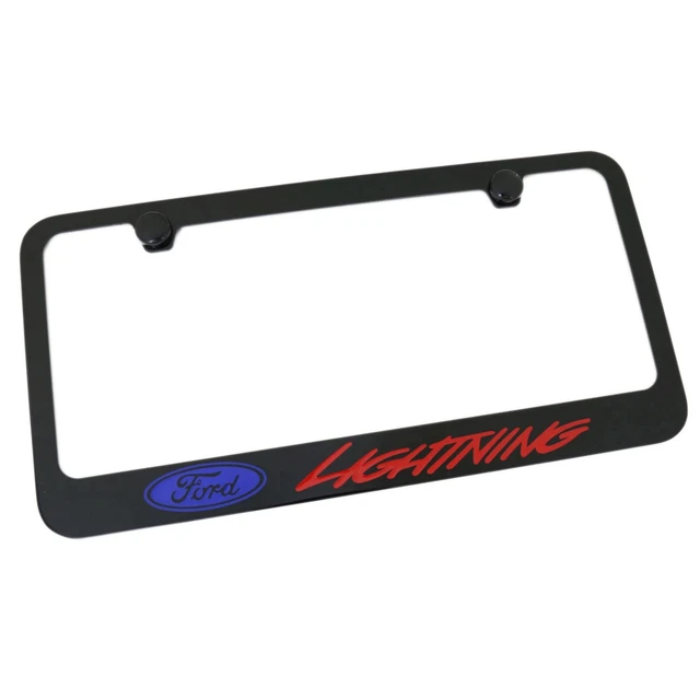 FORD SVT LIGHTNING Red Name License Plate Frame (Black) $32.95 - PicClick