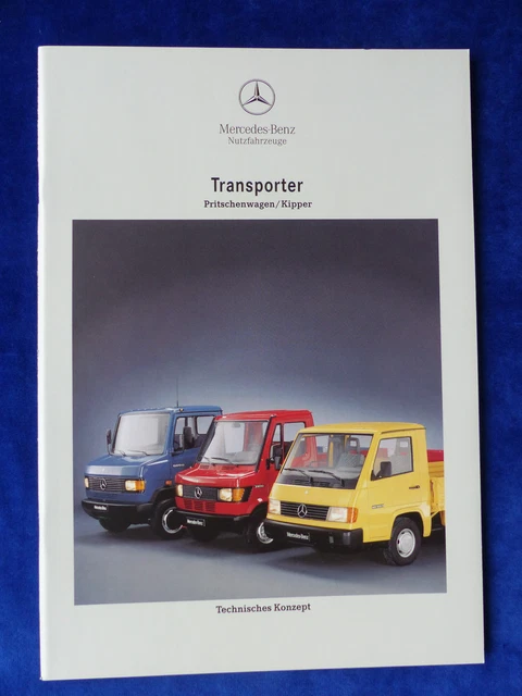 MERCEDES VAN FLATBED car & tipper MJ 1994 - brochure brochure 12.1993 £ ...