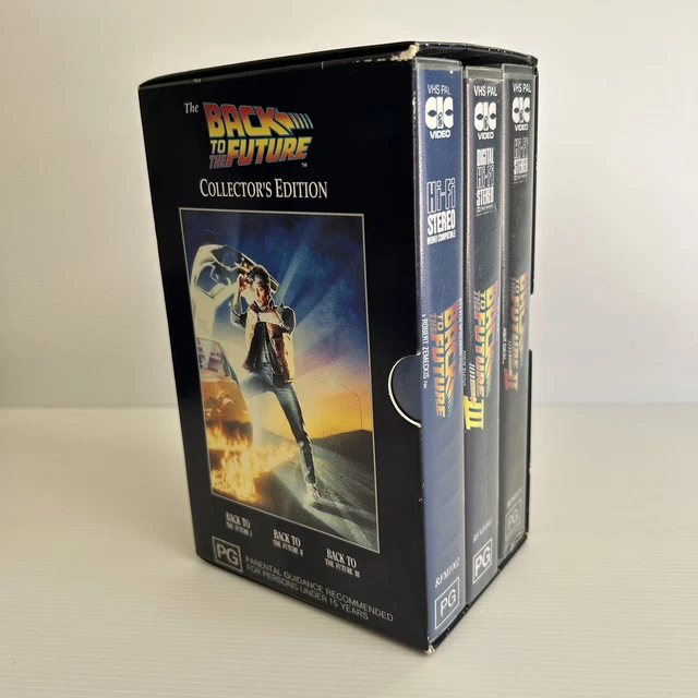 BACK TO THE Future Trilogy - VHS Collector's Edition Box Set of 3 80's ...