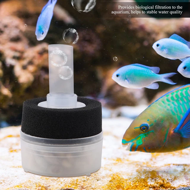 AQUARIUM FISH TANK Biochemical Air Pump Super Sponge Filter LW £6.37 ...