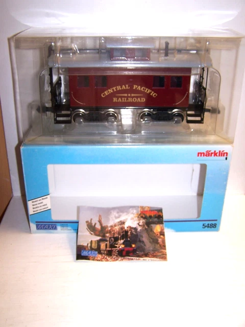 MÄRKLIN 5488 GAUGE 1 Railway Metal Caboose Car Central Pacific Railroad ...