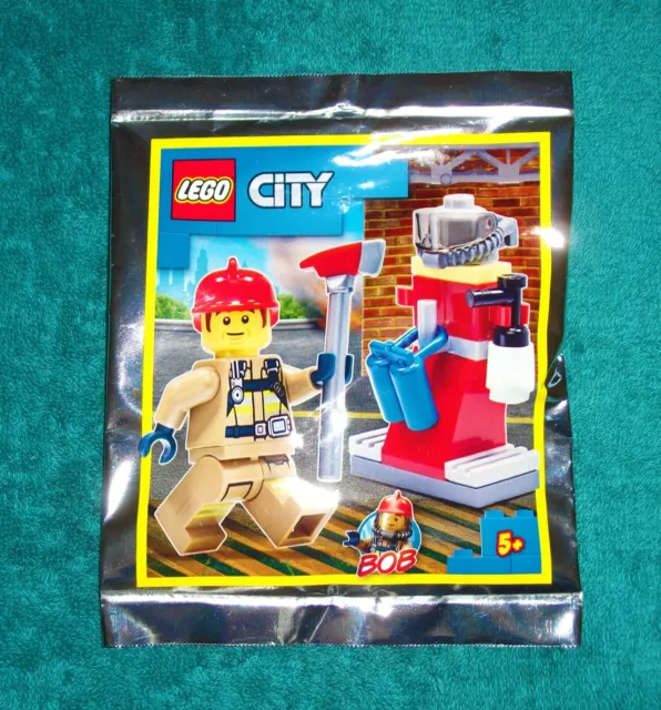 LEGO CITY: FIREFIGHTER Bob and Fire Stand Set 952104 BNSIP £3.99 ...