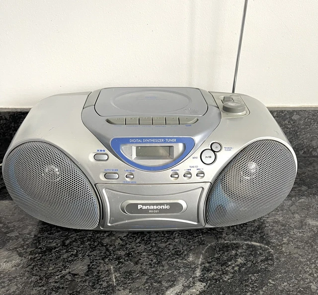 PANASONIC RX-D21 PORTABLE CD Player, Cassette Recorder, Radio Boombox £ ...