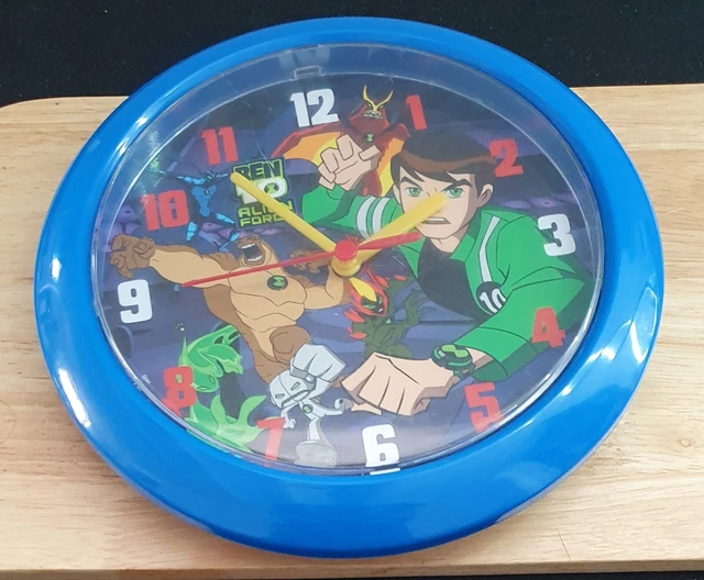 BEN 10 ALIEN Force Wall Clock Cartoon Network Kids Bedroom $29.95 ...