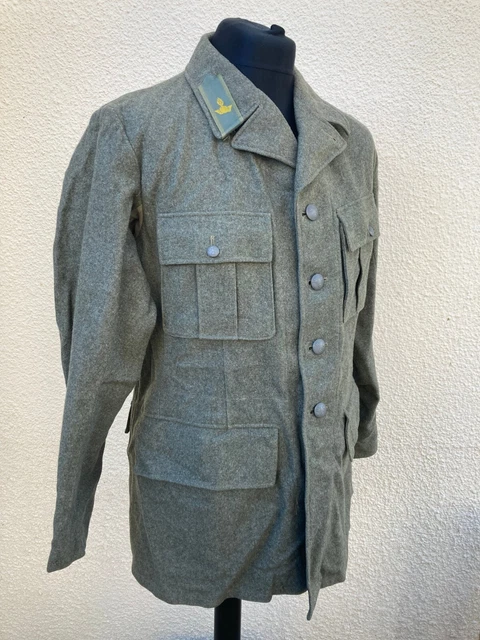 1941 DATED SWEDISH Army M39 Grey Wool 6 Pocket Tunic-40" Chest £42.95 ...