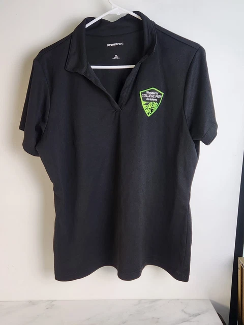 SPORTECH POLO XL Black Wonderful Pistachios College Prep Academy Logo ...