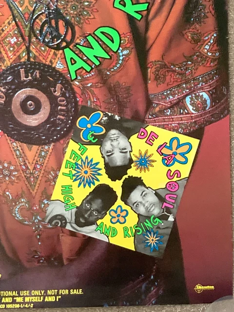 DE LA SOUL–3 Feet High And Rising.ORIGINAL Aussie/OZ instore PROMO ...