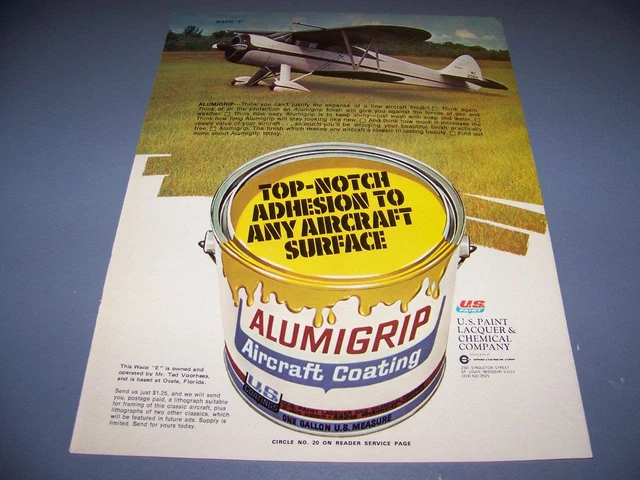 VINTAGE.. WACO MODEL E "Alumigrip" ..Original Sales Ads...rare! (749N ...
