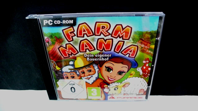 FARM MANIA BAUERNHOF Computer Pc Spiel Cd Rom Baue Deinen Eigenen ...