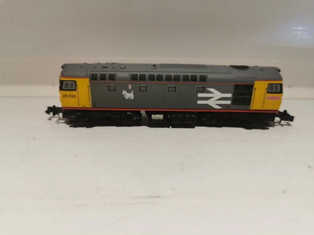 DAPOL N GAUGE ND145C Class 26 26038 BR Red Stripe RF Grey Scotty Dog £ ...
