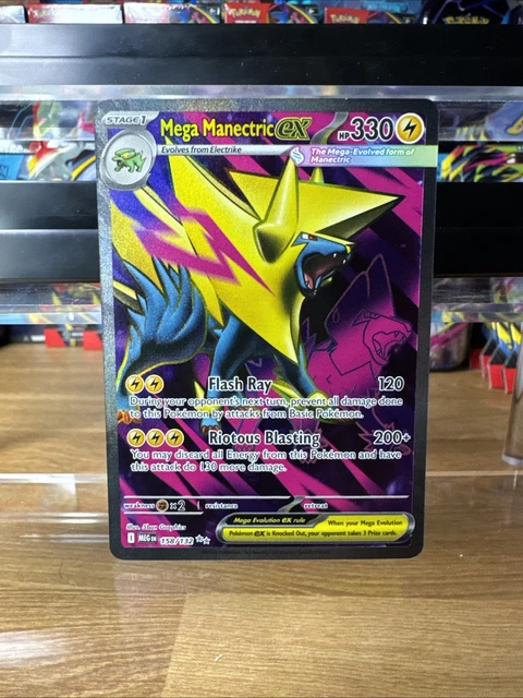 MEGA MANECTRIC EX 158/132 Full Art Mega Evolution Ultra Rare NM £7.74 ...