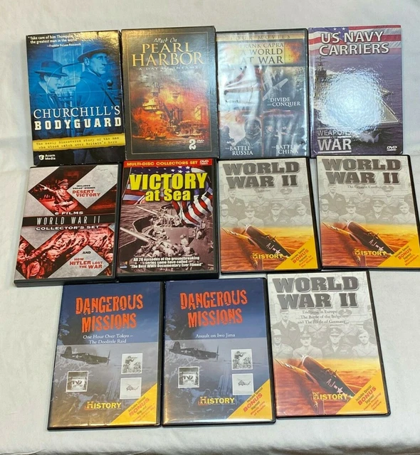 Wwii World War Ii Documentary History Dvd Lot Us Military Pearl Harbor Hitler Eur 3186 