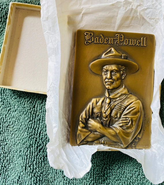 RARE VINTAGE LORD Baden-Powell Boy Scout Founder Commemorative 4" Tall ...