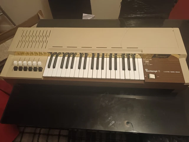 ELECTRIC TABLE CHORD ORGAN BONTEMPI B8 VINTAGE 1970s FULLY WORKING WITH MUSIC B £78.72 - PicClick UK