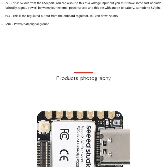 XIAO ESP32S3 SENSE Seeeduino ESP32-S3 2.4G WiFi BLE Mesh 5.0 8MB ... XIAO ESP32S3 SENSE Seeeduino ESP32-S3 2.4G WiFi BLE Mesh 5.0 8MB ...