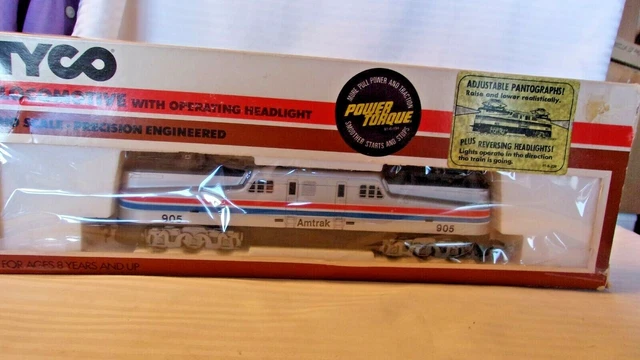 HO SCALE TYCO GG-1 Electric Locomotive, Amtrak, Silver, #905, BNOS EUR 70,25 - PicClick IT