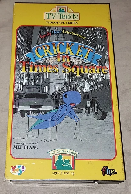 CRICKET IN TIMES Square Tv Teddy Vhs Video Tape 1993 Movie Cartoon Mel ...