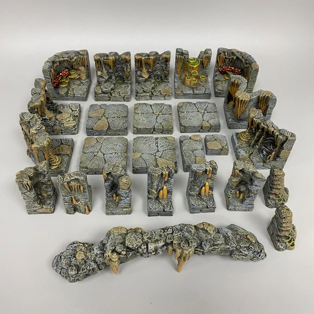 DWARVEN FORGE CAVERN Set Peint Modulaire Terrain Set D&d RPG Rock ...