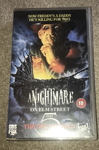 A NIGHTMARE ON Elm Street Part 5 Horror VHS Video CBS FOX 1992 Dream ...