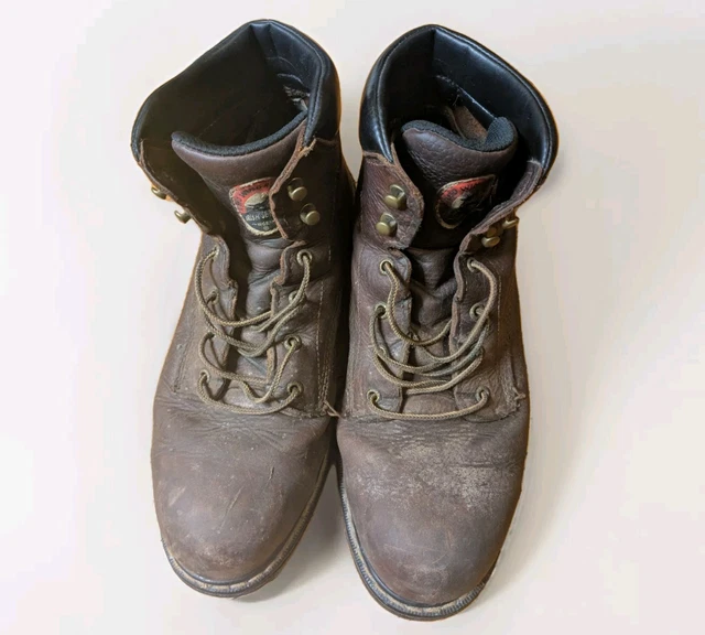 11.5 D RED Wing Irish Setter 83603 Genuine Brown Leather Soft Mens Work ...