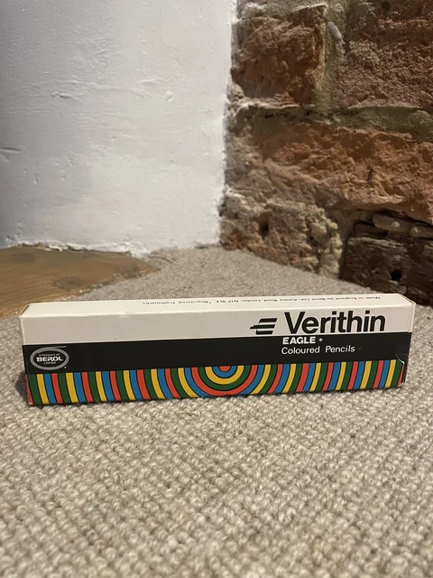 VINTAGE BEROL EAGLE Verithin Coloured Pencils x11 - 746 Sienna Brown ...