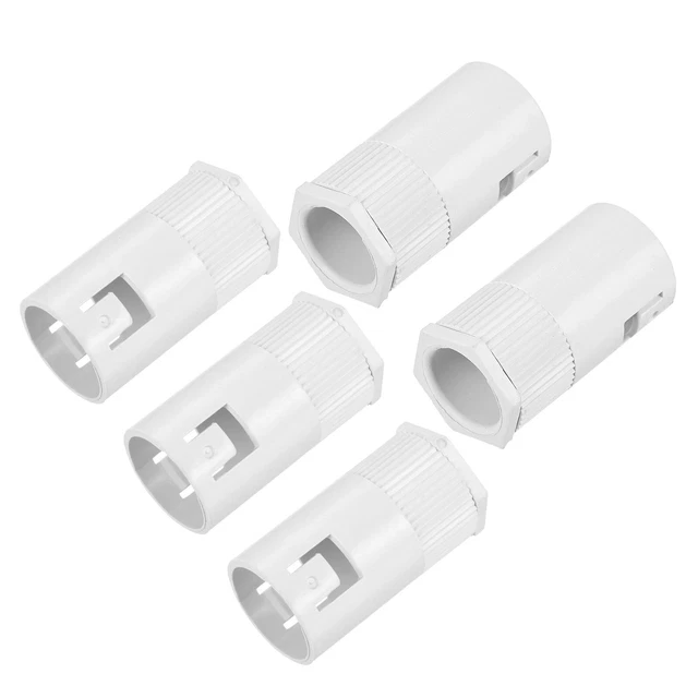 CORRUGATED CONNECTOR PVC Lock Nut 20mm Hole Seal Connect Conduit Tube ...