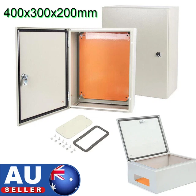 ELECTRICAL STEEL ENCLOSURE Box Wall Mount Lock Cabinet Switchboard ...