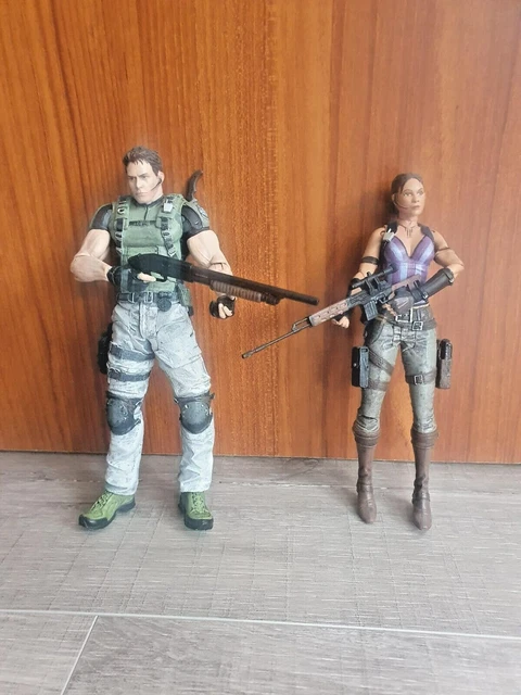 RESIDENT EVIL 5 Chris Redfield & Sheva Alomar 7" Action Figures Neca £ ...