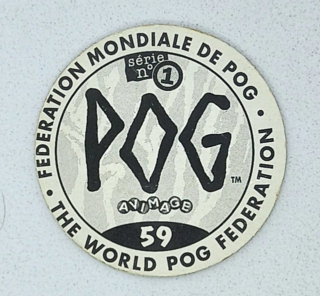 POG POGMAN 59 Série 1 Avimage Pogs Kini Kinis Slammers Caps Flip Tazos ...
